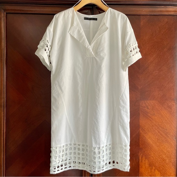 Zara | Dresses | Zara Basic Eyelet Cutout Tunic Mini Dress | Poshmark